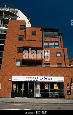 Entrance to Tesco supermarket in former art deco Hoover Building Stock ...