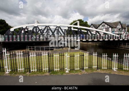 Town Bridge built in 1899 a Swing Bridge river weaver navigation ...
