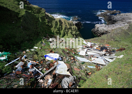 garbage dump, unregulated tip, forbidden refuse, Ireland Stock Photo ...