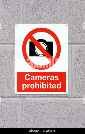 Photography prohibited sign Stock Photo - Alamy