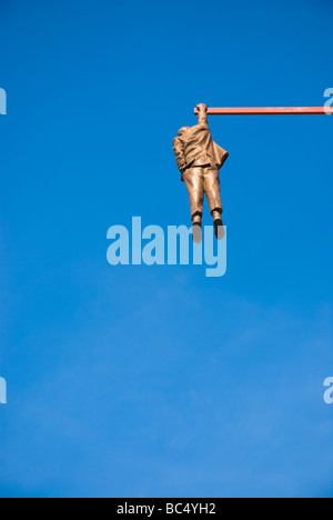 "Man hanging out" sculpture, by David Cerny. Prague, Czech Republic ...