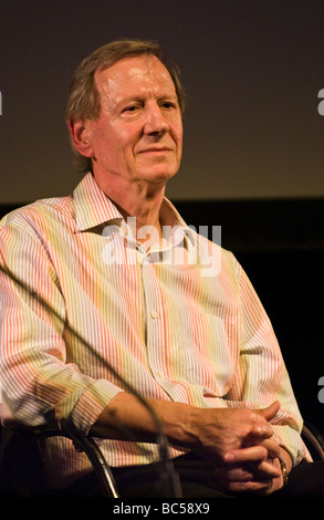 Anthony Giddens British sociologist in a climate change debate at Hay ...