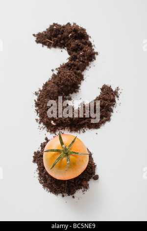 Soil forming a question mark Stock Photo - Alamy