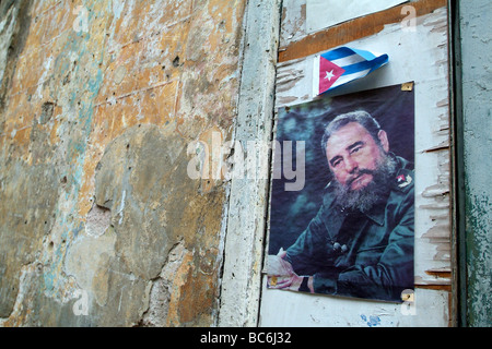 Cuban political poster showing Fidel Castro at a rally celebrating ...