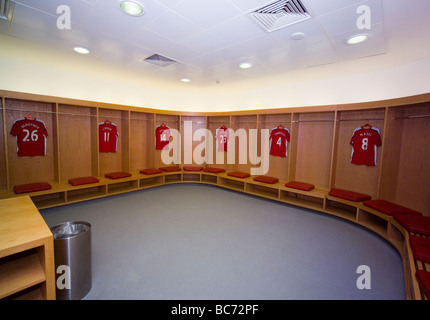 Arsenal changing room Stock Photo - Alamy