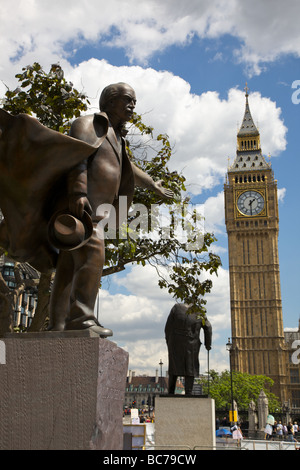 Statue Of David Lloyd George ,Parliament Square , Westminster , London ...