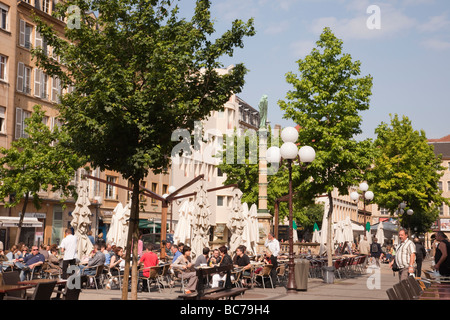 Metz: square Place Saint-Jacques in Lorraine (Lothringen), Moselle ...