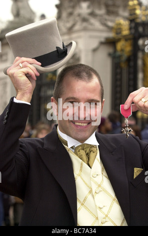 Footballer Steve Bull with his MBE medal Stock Photo - Alamy