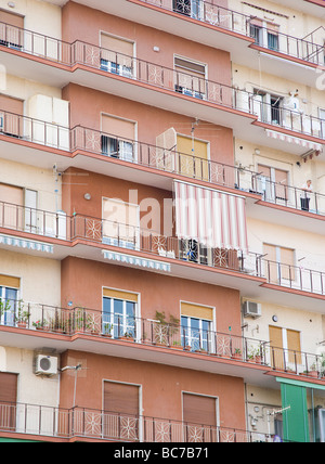 Tower block housing in the Naples suburbs at Ercolano Italy Stock Photo ...