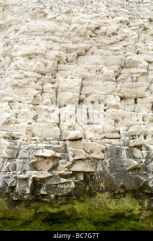 White Chalk Cliffs at Botany Bay beach, in Broadstairs, in Kent, UK ...