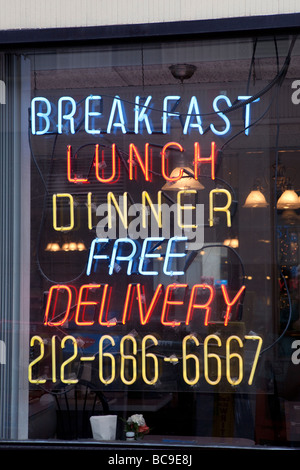 Neon light advertisement Stock Photo - Alamy