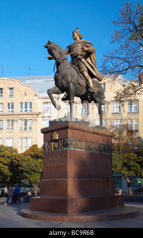 King Danylo Galytsjkyj monument in Lviv, Ukraine Stock Photo - Alamy