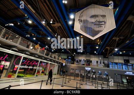 Paris, France- Inside George Pompidou Center, Modern Art Museum. Modern ...