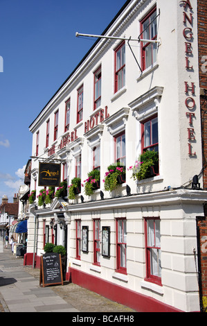 The Angel Inn, Midhurst, West Sussex a 400 year old hotel burnt down in ...