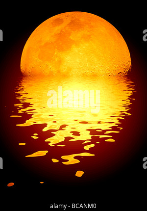 sea and moon Stock Photo - Alamy