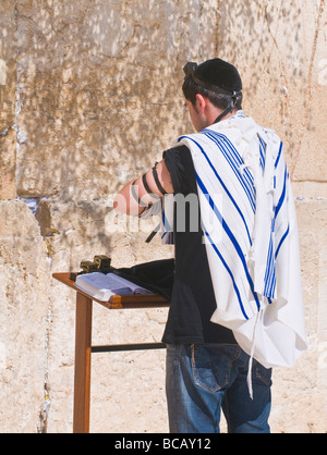 Tefillin or phylacteries at the Western Wall in Jerusalem in Israel ...