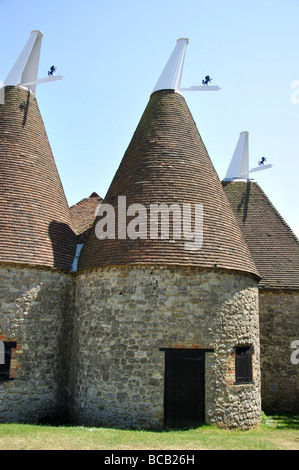 Oast House, Museum of Kent Life, Sandling, Maidstone, Kent, England ...