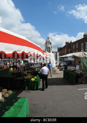 The Statue of King Alfred the Great which resides in Wantage Market ...