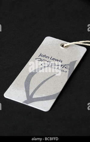 John Lewis organic cotton label, UK Stock Photo - Alamy
