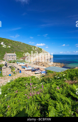 Penberth harbour and inlet fishing village Lands End Peninsula West ...