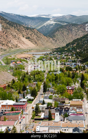 Aerial view of Georgetown Colorado Stock Photo - Alamy