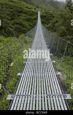 Bridge Langtang Valley Nepal Himalayas Stock Photo - Alamy