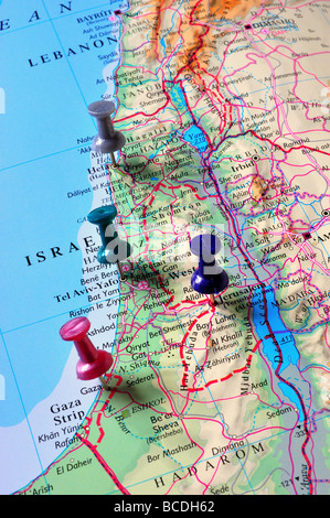 Map of Israel Stock Photo - Alamy