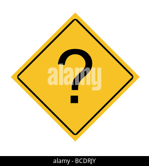 Road sign and Question Mark Stock Photo - Alamy