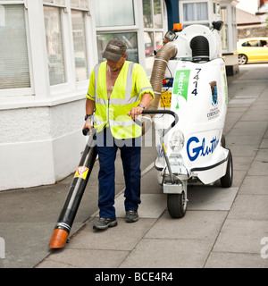 Glutton electric powered street vacuum cleaner at Kings Cross, London ...