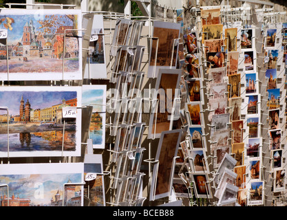 Poland Krakow postcards Stock Photo - Alamy