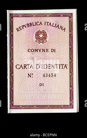 Italian id card Stock Photo - Alamy