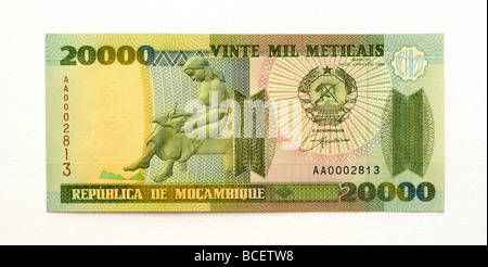 Mozambique 20,000 Twenty Thousand Meticals Bank Notes Stock Photo - Alamy
