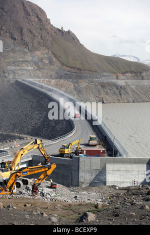 Construction at Kárahnjúkar, hydroelectric dam project, Iceland Stock ...