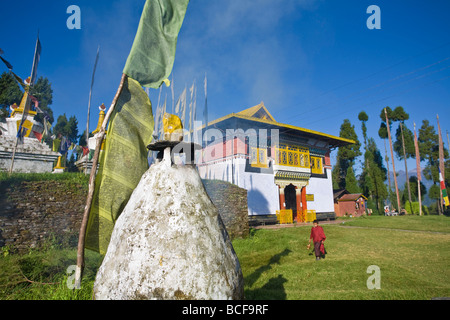 India; Sikkim; Pelling, Sangachoeling Gompa, buddhist monastery Stock ...