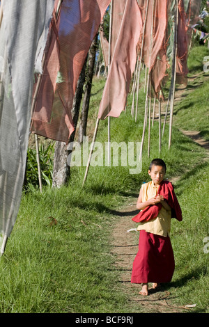 India; Sikkim; Pelling, Sangachoeling Gompa, buddhist monastery Stock ...
