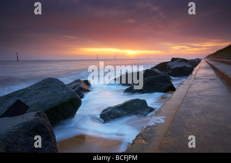 Offshore Reef Sea Palling Norfolk UK Stock Photo - Alamy