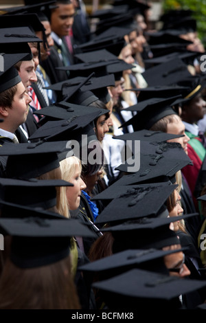 Students at graduation ceremonies at University of Birmingham, England ...