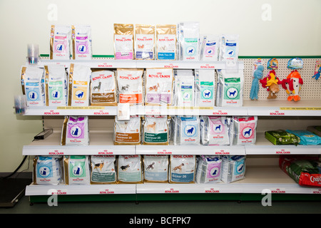 Commercial Display in Veterinary Surgery Stock Photo - Alamy