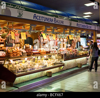 Market Olivar, Palma de Mallorca, typical historical central market ...