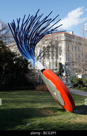 WASHINGTON, DC, USA - "Typewriter Eraser" sculpture by Claes Oldenburg ...