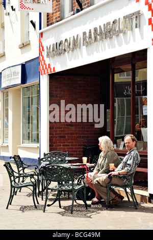 Wadebridge town centre high street shopping north cornwall west Stock ...