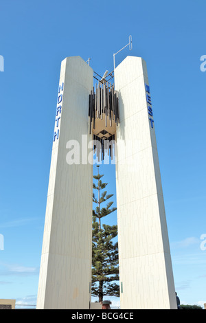 Lighthouse at Point Danger, Coolangatta, Queensland a memorial to ...