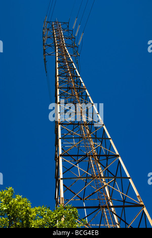 electrical steel pipeline, Electrical cable wire way on wall, cable ...