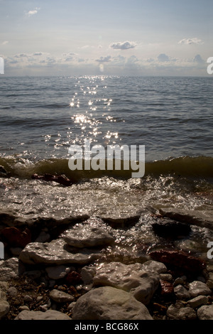 Sun setting over the Wash , Hunstanton, Norfolk, UK Stock Photo - Alamy