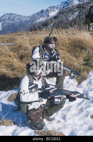 Italian Army, winter training of Alpini mountain troops at S.Bernardino ...