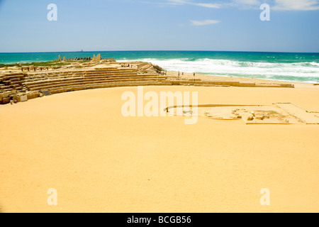 The Roman hippodrome, Caesarea, Israel, Middle East Stock Photo - Alamy
