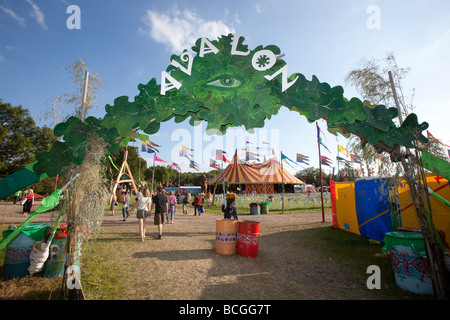 Avalon fields at the Glastonbury Festival 2009 Stock Photo - Alamy