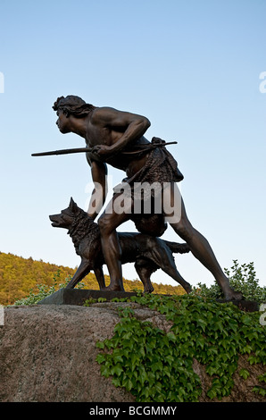 This bronze sculpture by John Quincy Adams Ward depicts Henry Ward ...