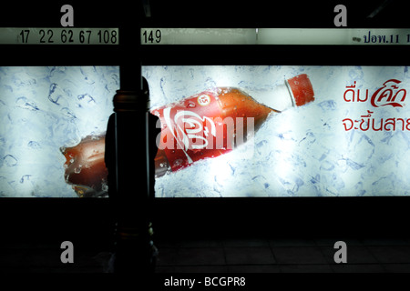 Coca Cola advertisement on bus in Bangkok , Thailand Stock Photo - Alamy