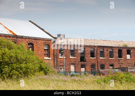 An abandoned industrial building in Barrow in Furness, Cumbria, UK ...